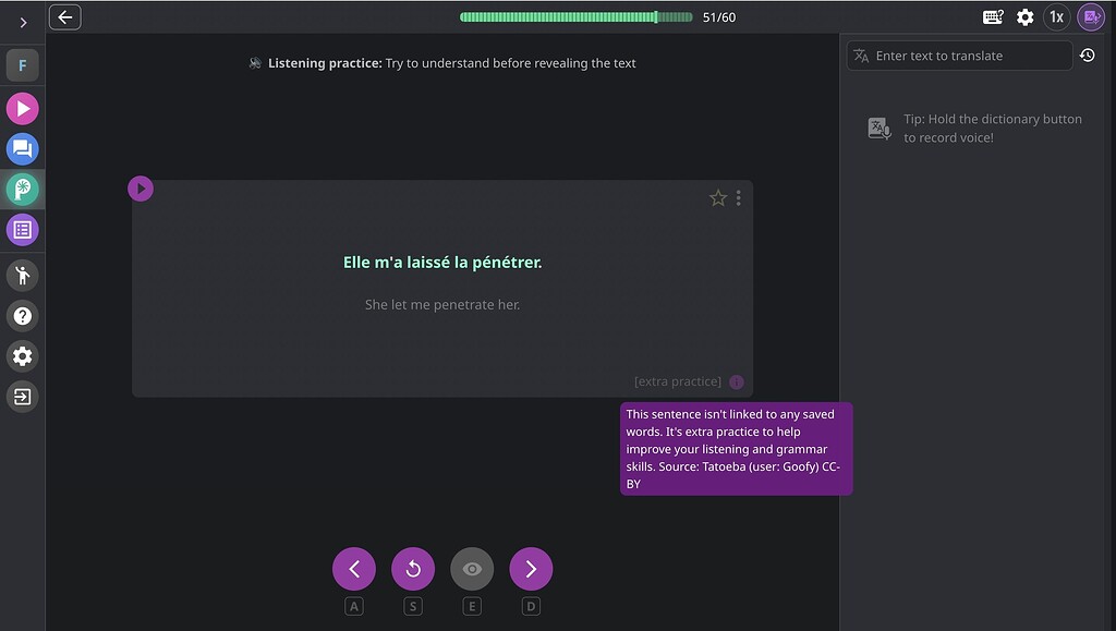 kinda inappropriate sentence suggestion? - Bug - Language Learning with ...